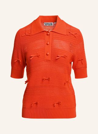 Essentiel Strickpolo Jarts rot