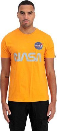 Alpha Industries Alpha Industries NASA Reflective T T-Shirt f&uuml;r Herren Alpha Orange