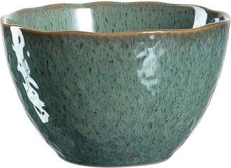 Leonardo Leonardo Matera Keramik-Schale, 1 Stück, spülmaschinengeeignete Schüssel, 1 Steingut-Schale mit Glasur, grün, 980 ml, Ø 15,3 cm, 018540