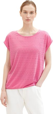 Tom Tailor Damen 1037402 T-Shirt, 31647 - Nouveau Pink, L