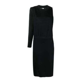 Karl Lagerfeld Femme, Robes, Noir, Taille: 42 FR Asymmetric Design Dress