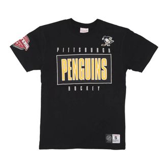 Mitchell & Ness Pittsburgh Penguins Hockey Team Tee - - Tops - Herren - Schwarzk - L