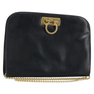 Ferragamo Pre-owned Leder Umh&auml;ngetasche - - Pre-owned - Damen - Blau - ONE SIZE