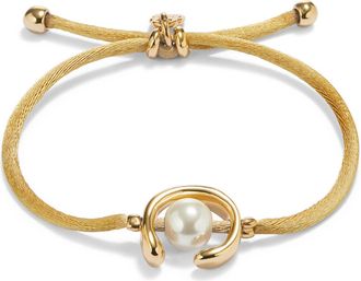 Uno De 50 UNO de 50 Armband aus Kamelgarn mit 18 Karat vergoldeter Muschelschale., Mediano, Gold, Kein Edelstein