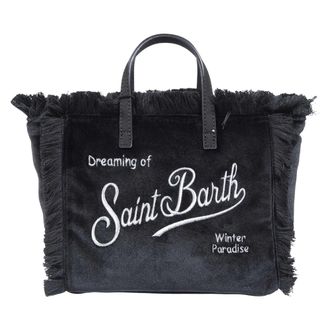 MC2 Saint Barth Vanity Mini Velvet - Femme - Sacs - Noir - Taille: ONE Size