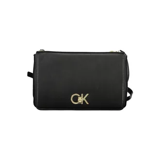 Calvin Klein Calvin Klein Schwarze Polyester Handtasche - - Bags - Damen - Schwarzk - ONE SIZE