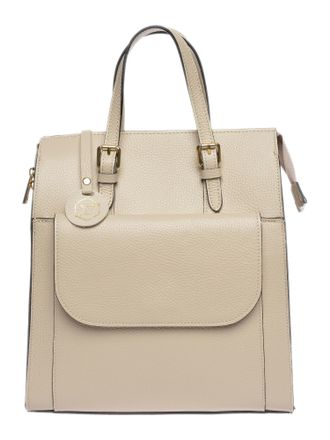 Luisa Vannini Beige Rindsledertasche