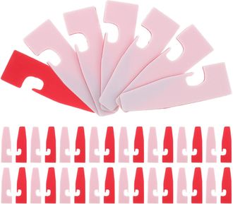 Cabilock 50 St&uuml;ck Selbstklebende Overlock N&auml;hfu&szlig;polster aus Kunststoff Verschlei&szlig;festes N&auml;hzubeh&ouml;r f&uuml;r Vierfaden Overlockmaschinen Universell Kompatibel Verbes