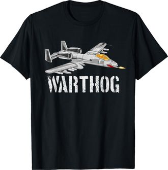 The Salty Veteran A-10 Warzenschwein Militärflugzeug Militär Jet Flugzeug A10 T-Shirt