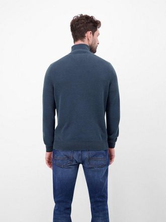 Lerros Sweatshirt Troyer in Strukturqualit&auml;t Herrensweatshirt aus 100% Baumwolle & Troyer-Kragen mit Rei&szlig;verschluss