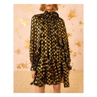 Ulla Johnson Robe Loretta Métallisée Soie Ulla Johnson