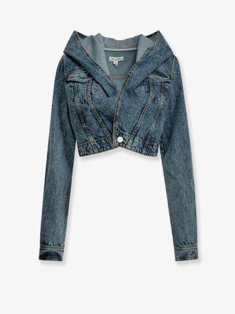 Alaia Hooded denim jacket - ALAIA - gender_Woman