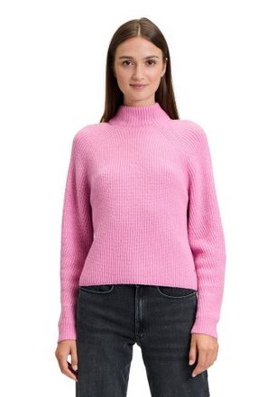 Betty&Co Strickpullover Damen mit hohem Kragen (1-tlg) Kragen