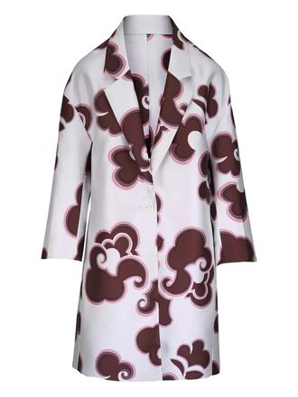 Dorothee Schumacher floral coat - Wei&szlig;