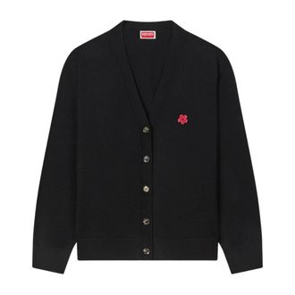 Kenzo Boke Flower Cardigan - - Knitwear - Damen - Schwarzk - M