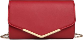 Miss Lulu Damen Clutch Elegante Umschlag Abendtasche mit Kette Hochwertige Handtasche für Hochzeit Party und Abschlussball