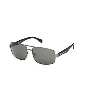 BMW Rechteckige Sonnenbrille aus Metall - - Accessories - Herren - Grau - 59 MM