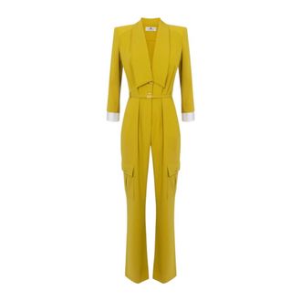 Elisabetta Franchi Damen, Jumpsuits & Playsuits, Grün, XSGröße
