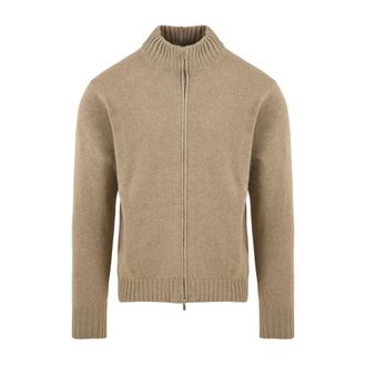 FILIPPO DE LAURENTIIS Cardigan Bluson zipp&eacute; - Homme - Pulls - Beige - Taille: L
