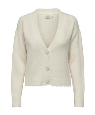 Only Damen Onlrositta Ls Vneck Card Knt, Birch, M