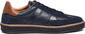 Baldinini Baskets en Daim et Cuir Textur&eacute; - Homme - Chaussures - Bleu - Taille: 43 EU