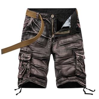 Generic Pantalon cargo pour homme avec poche ample et style d&eacute;contract&eacute;, caf&eacute;, 42