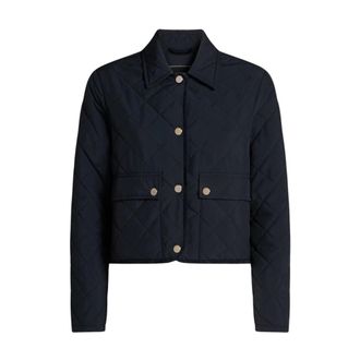 Kiton Femme, Vestes, Bleu, Taille: 36 FR Veste Matelass&eacute;e au Design Simple