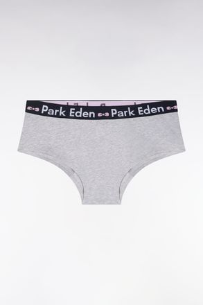 Eden Park Culotte Shorty En Coton Stretch Gris