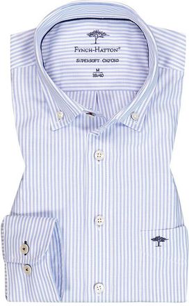 Fynch-Hatton Fynch-Hatton Herren Hemd blau Oxford