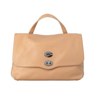 Zanellato Sac Daily M en cuir martel&eacute; beige