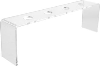 Cabilock Weinstopper Pr&auml;sentationsst&auml;nder aus Transparentem Acryl - 4 Facher Weinflaschenverschlusshalter f&uuml;r Theke mit Integriertem Korkenhalter und Vielseiti