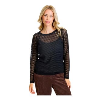 In Front IN Front - Haut &agrave; manches longues - Femme - Tops - Noir - Taille: 46 FR