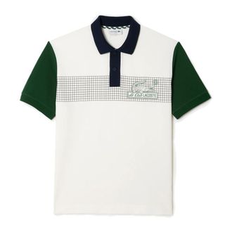 Lacoste Homme, Tops, Blanc, Taille: L Polo en coton coupe ample