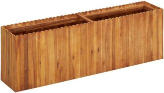 vidaXL Lit sur&eacute;lev&eacute; de jardin 150x30x50 cm Bois massif dacacia vidaXL