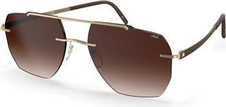 Silhouette Randlose Sonnenbrille - - Accessories - unisex - Gelb - ONE SIZE