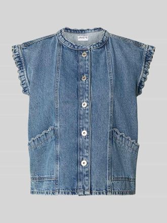 Jake*s Casual Jeansweste mit Eingrifftaschen