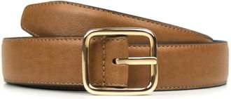 Will&rsquo;s Vegan Store Damen vegan G&uuml;rtel Geometrisch 3 Cm Braun