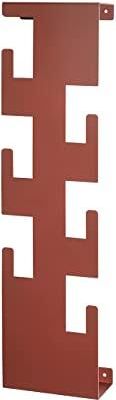 Haku Möbel Wandgarderobe rot, Stahl - Maße: B 15 x H 60 x T 8 cm, Style: Modern