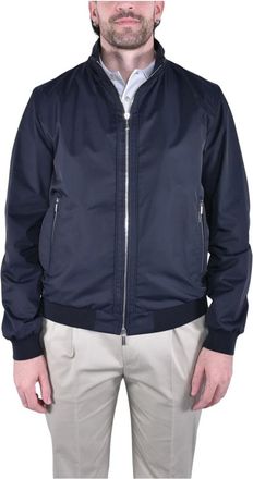 Moorer Homme, Vestes, Bleu, Taille: 6XL Bomber Jacket