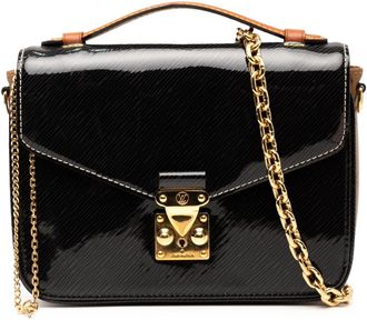 Louis Vuitton Hobo Bags - Shiny Epi Leather and Monogram Reverse Mini Pochet - Gr. unisize - in Schwarz - für Damen