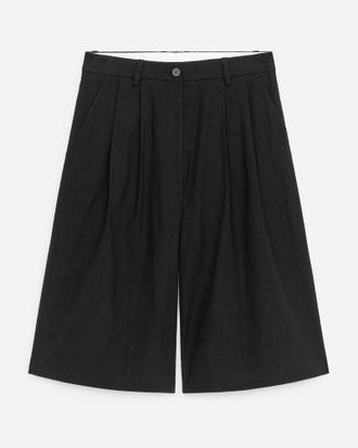 Arket Elegante Weite Shorts -Schwarz