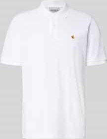 Carhartt Work in Progress Regular Fit Poloshirt mit Label-Stitching