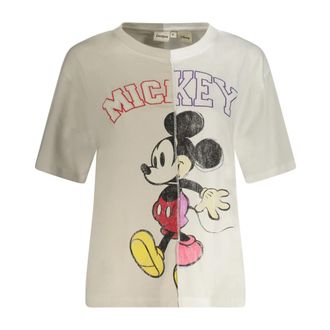 Desigual Mickey T-Shirt - - Tops - Damen - Wei&szlig; - M
