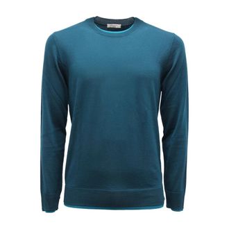 Paolo Pecora Wollpullover Gr&uuml;n Stilvolles Modell - - Knitwear - Herren - Gr&uuml;n - S