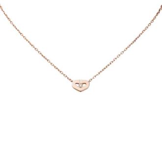 Cartier Rose Gold C Heart Necklace