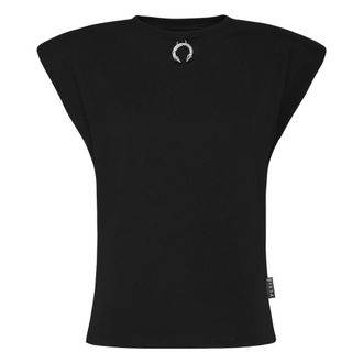 Philipp Plein Femme, Tops, Noir, Taille: 42 FR Hauts sans manches