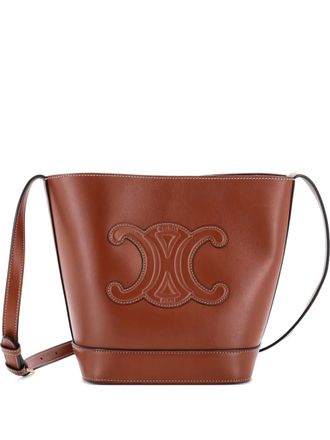 Celine petit sac seau Cuir Triomphe - Marron