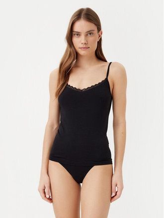 Triumph Top Feel Of Cotton 10224994 Schwarz Slim Fit