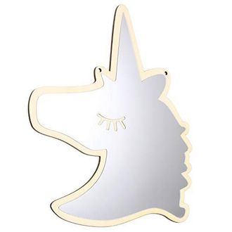 BESPORTBLE 1 Pc Miroir Licorne Miroirs pour Mur Autocollants Miroirs Auto-adhésifs Vanité De Maquillage Stickers Muraux Animaux Enfant Miroir Acrylique Miroir De