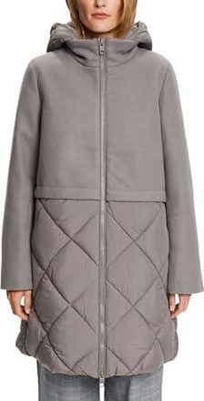 Esprit 093eo1g329 Jacket, Gris Clair, S Femme